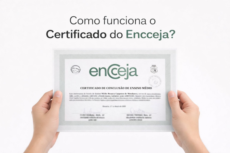 Como pegar o Certificado do Encceja em 2026